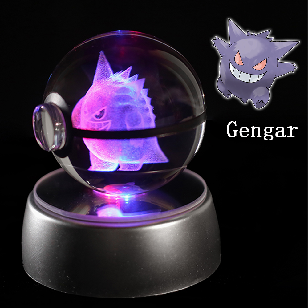 Crystal PokeBall with RGB Base and giftbox – Lumina