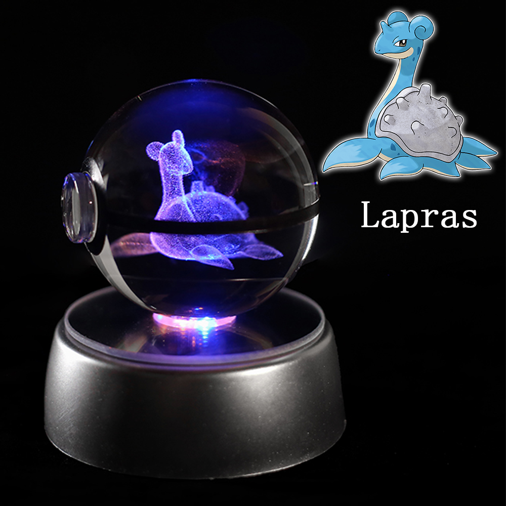Crystal PokeBall with RGB Base and giftbox – Lumina